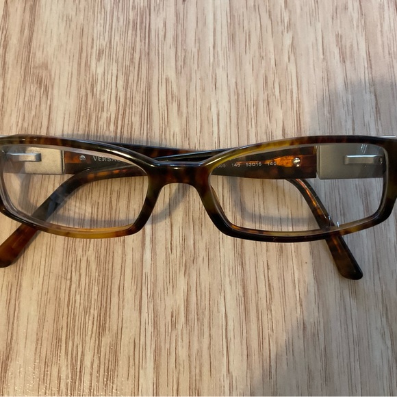 Other | Versace 395 143 Eyeglasses Brown Tortoise Rectangle Frames 5316 ...